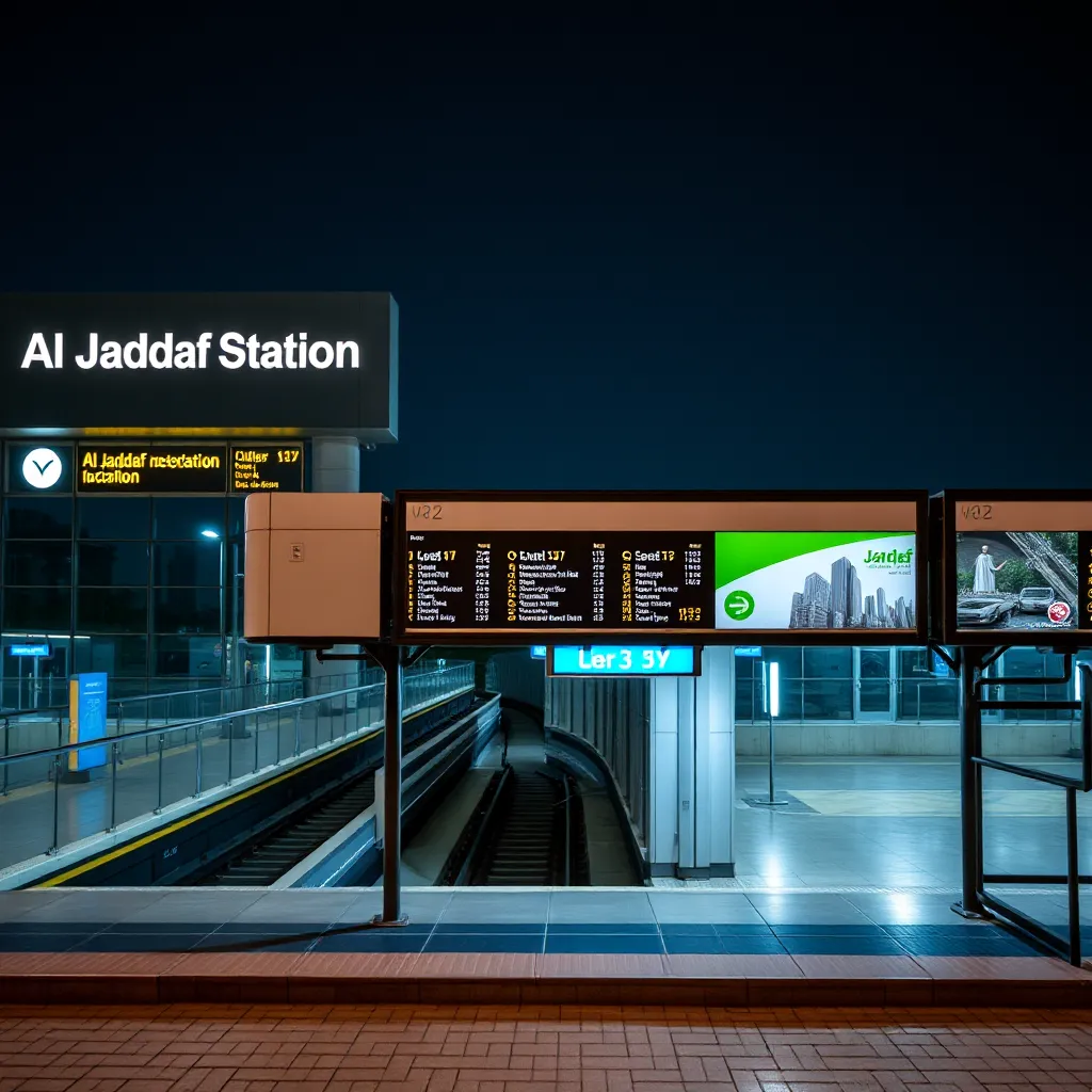 Explore Al Jaddaf Metro Station: Location and Insights