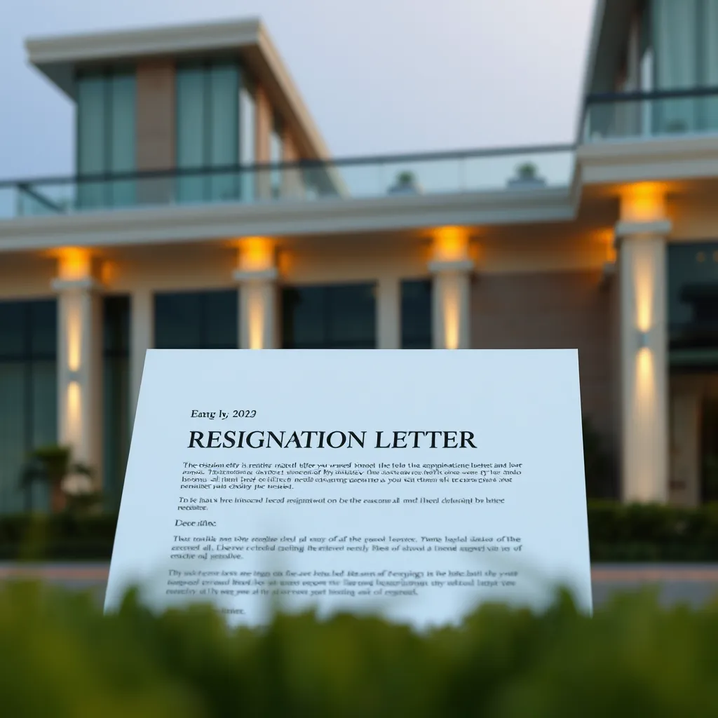 Crafting an Effective UAE Resignation Letter