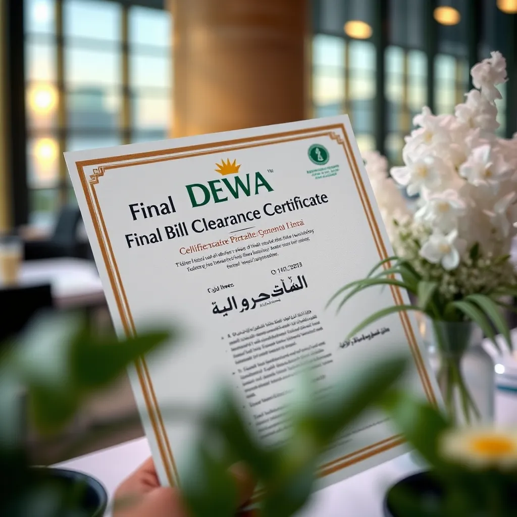 Key Insights on the DEWA Final Bill Clearance Certificate